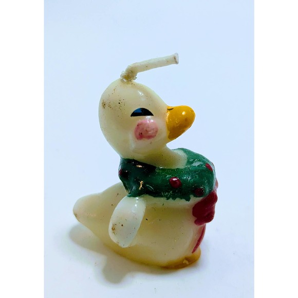 Russ | Holiday | Vintage Russ Berrie Christmas Duck Candle Wreath Small ...